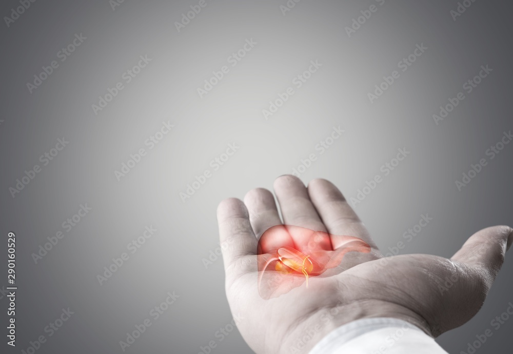 Disease liver ache anatomy background biology body Stock Photo | Adobe ...