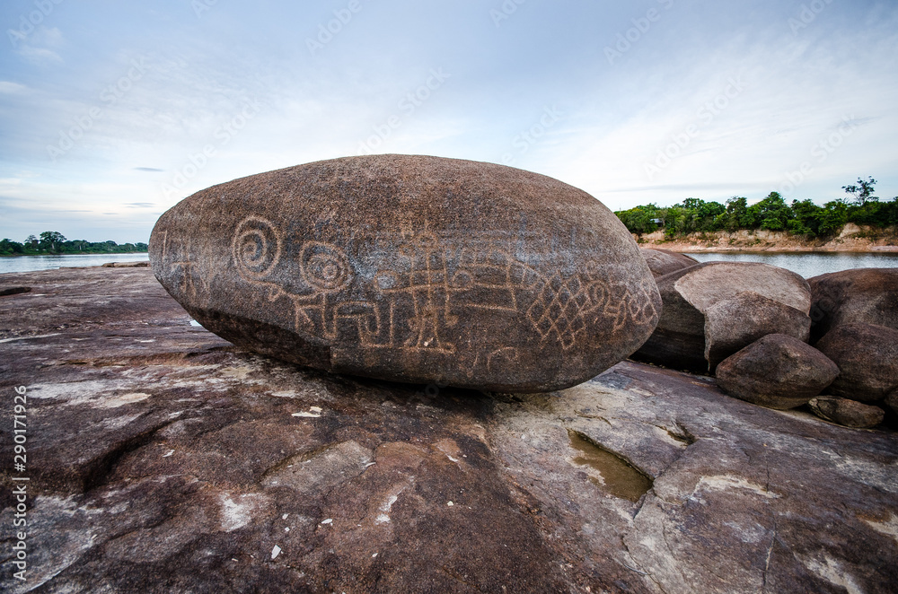 Piedra en Coco Viejo en Puerto Inirida Guainia-Colombia foto de Stock ...