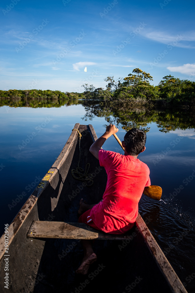 Laguna de las Brujas en Puerto Inirida Guainia_Colombia Stock Photo ...