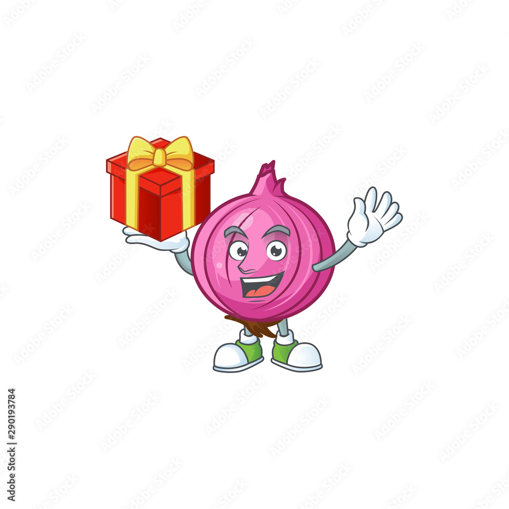 Red Onion Cartoon