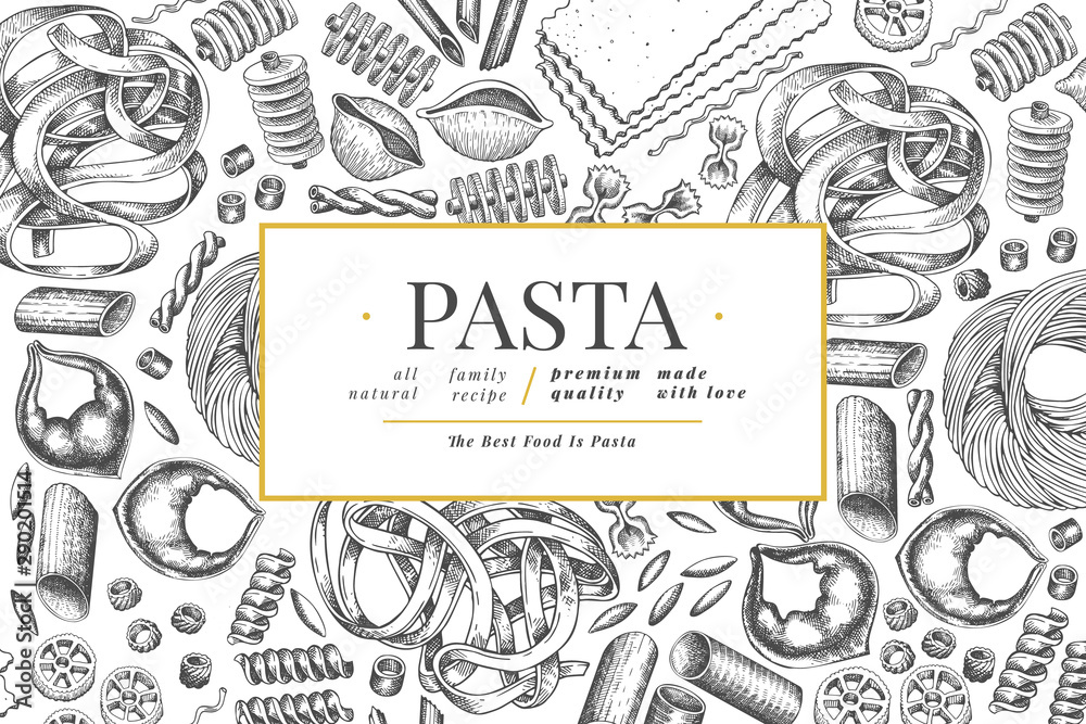 Illustrazione Di Pasta Vintage