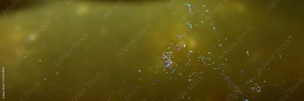 microplastics floating in the current, micro plastic pollution in ocean ...