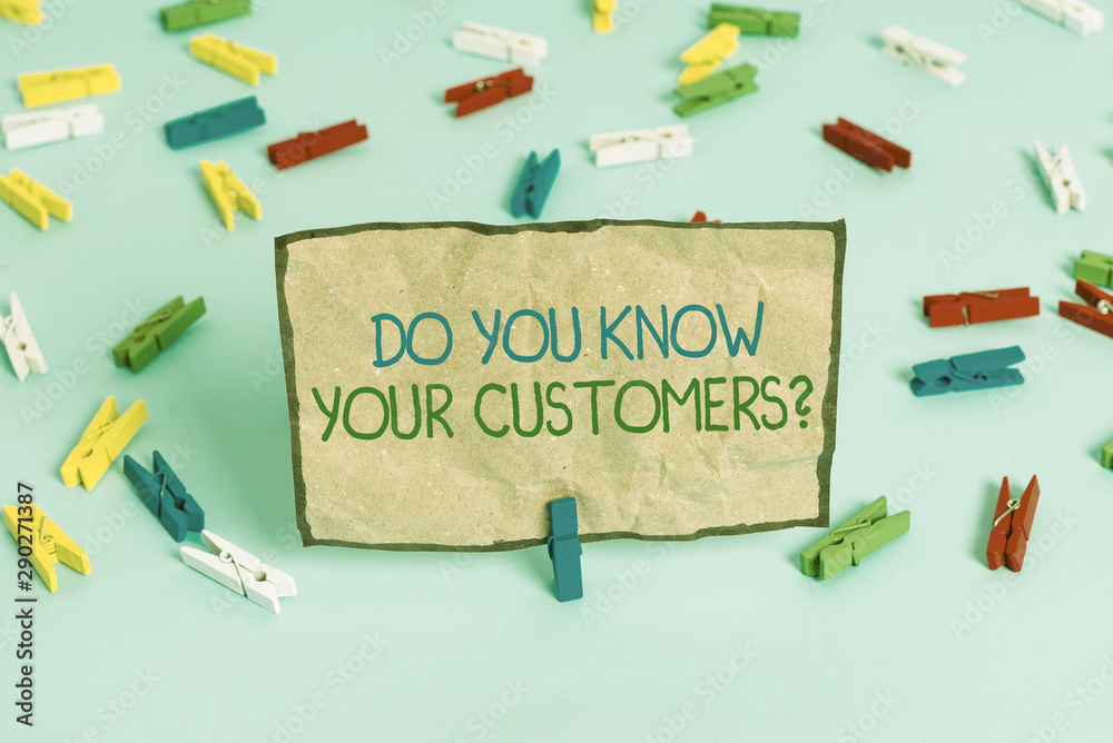 Handwriting text writing Do You Know Your Customers question ...