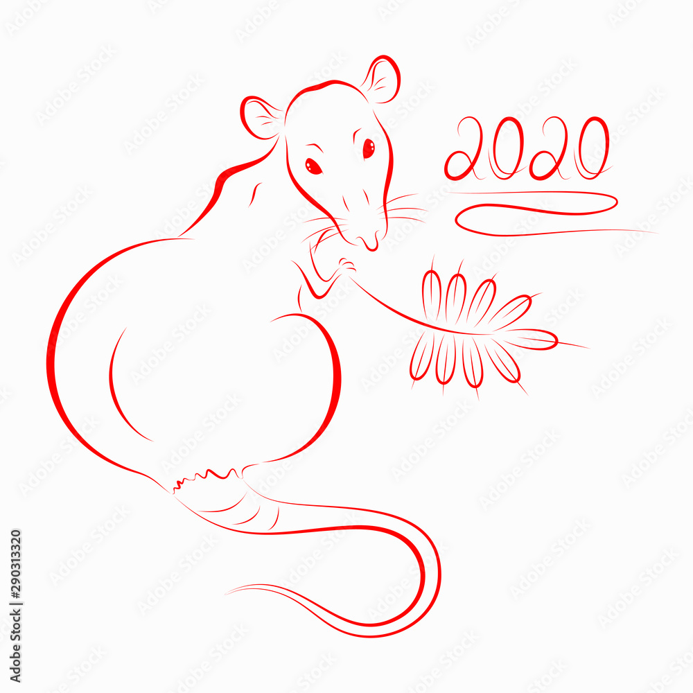 2020 year of the rat according to the eastern calendar. Chinese zodiac ...