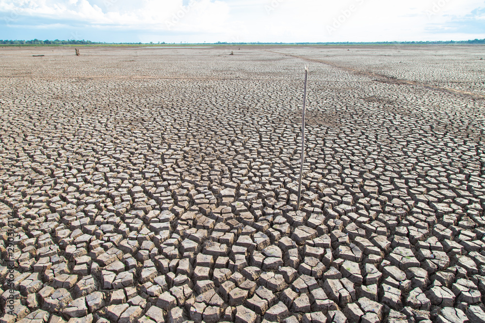 Drought of water sources. The impact of rain does not fall seasonally ...