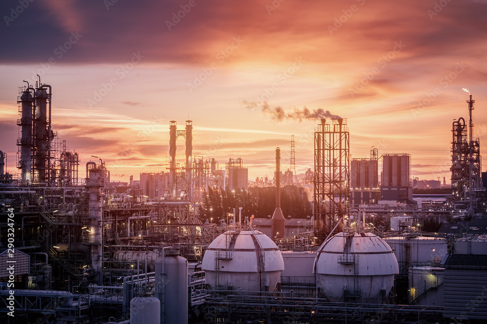 Gas storage sphere tanks in petrochemical industry or oil and gas ...