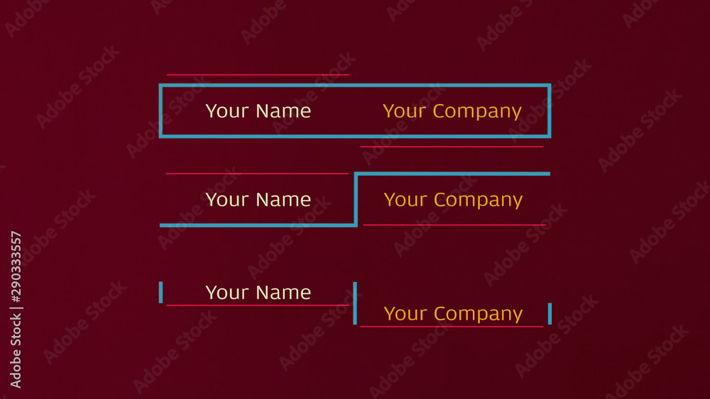 Simple Centered Title Stock Template | Adobe Stock