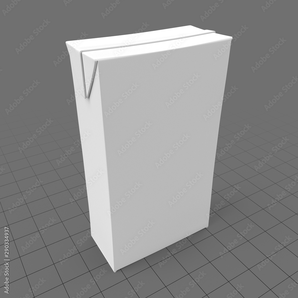 Milk carton Stock 3D asset | Adobe Stock