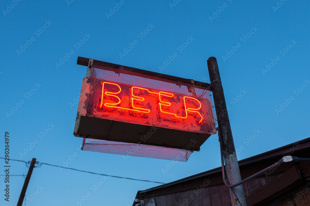 Beer Sign Stock Photo | Adobe Stock