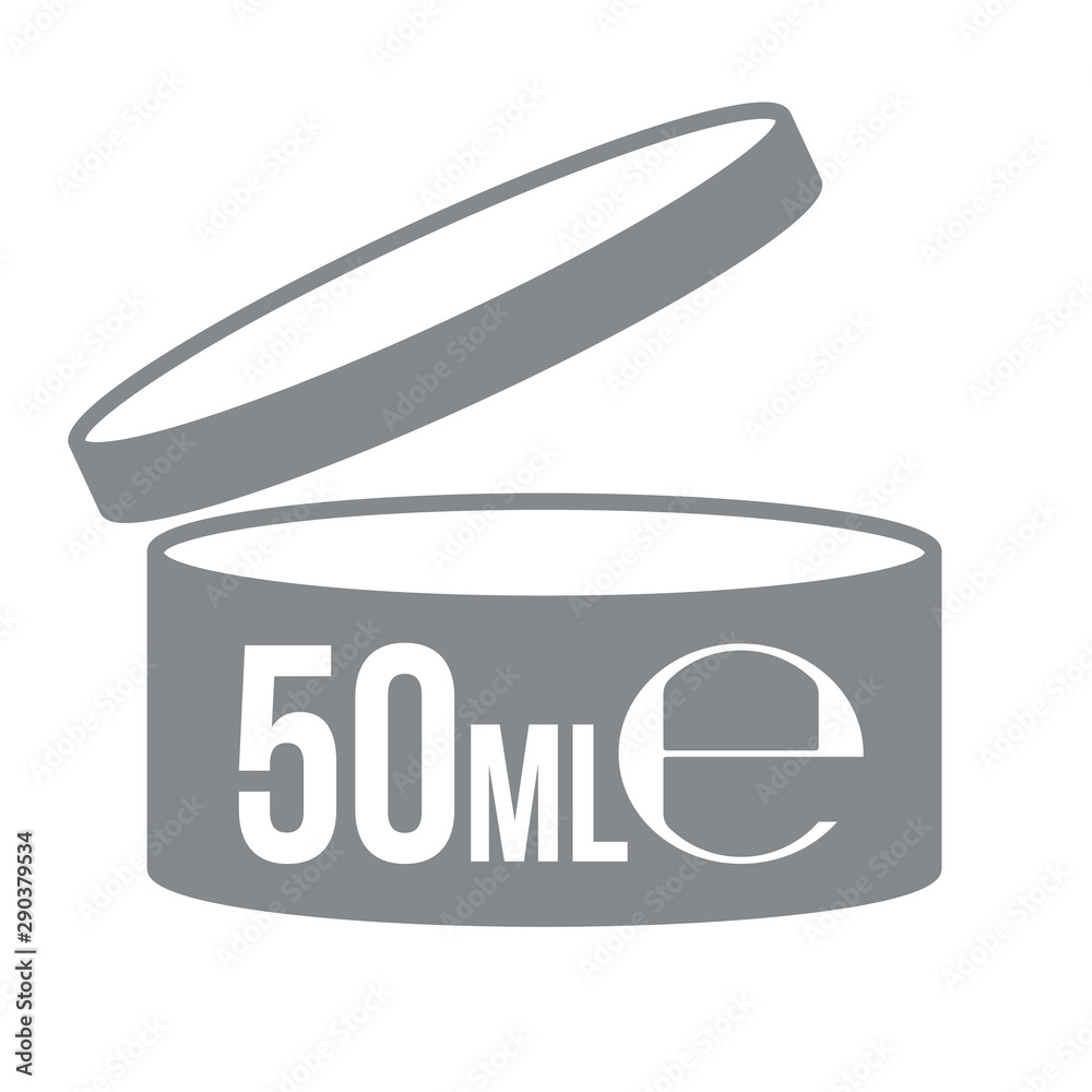 Vetor de Liter l sign (l-mark) estimated volumes 50 milliliters (ml ...