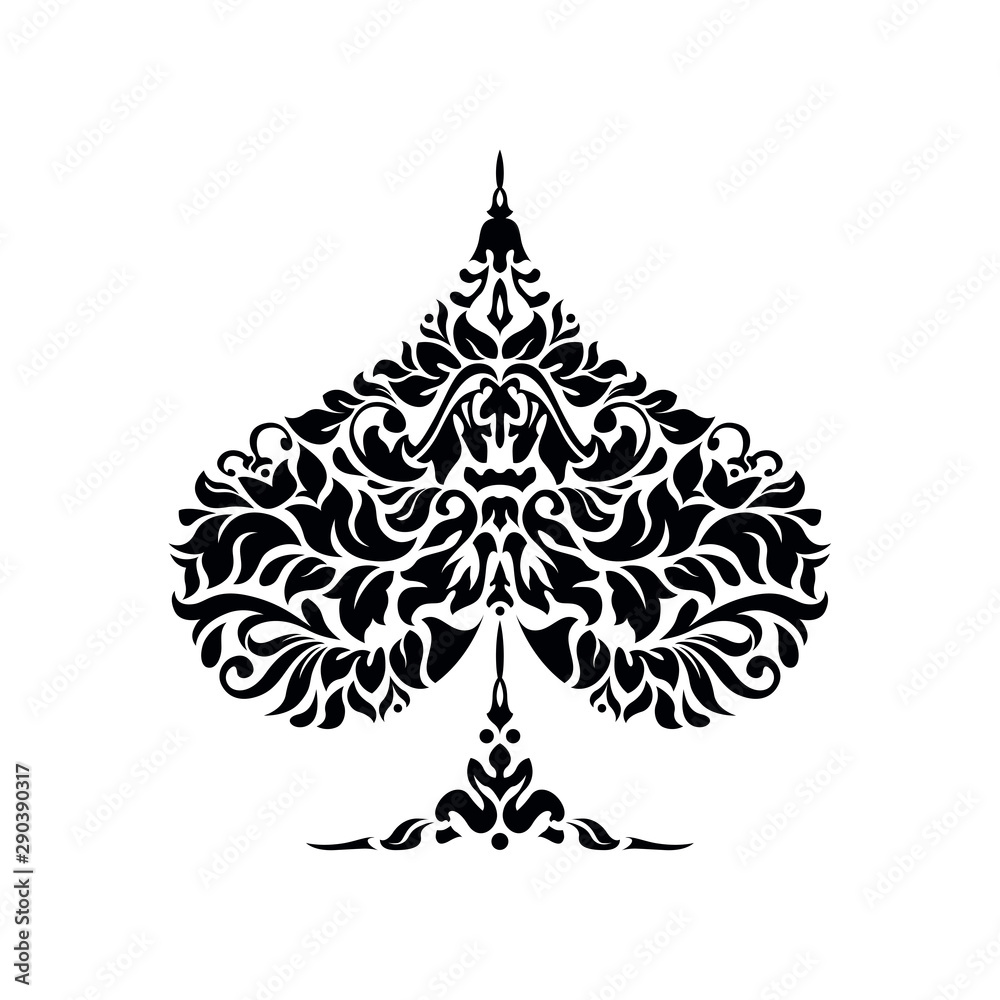 Poker playing card suit Spades design shape single icon. Spades suit ...