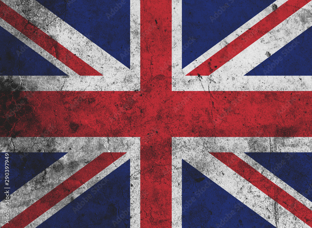 Grunge Great Britain Flag as an Old Vintage British Symbol of ...
