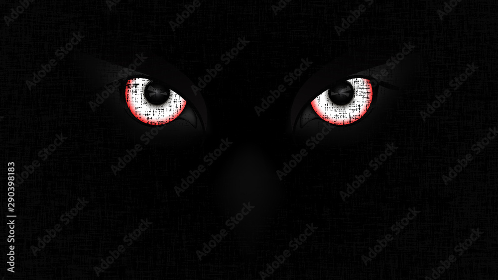 Evil Red Eyes Wallpaper