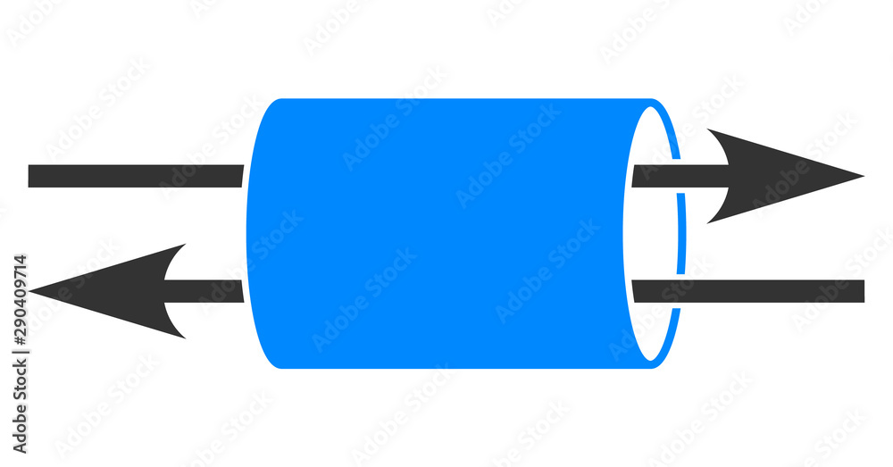 Vector VPN pipe flat icon. Vector pictogram style is a flat symbol VPN ...