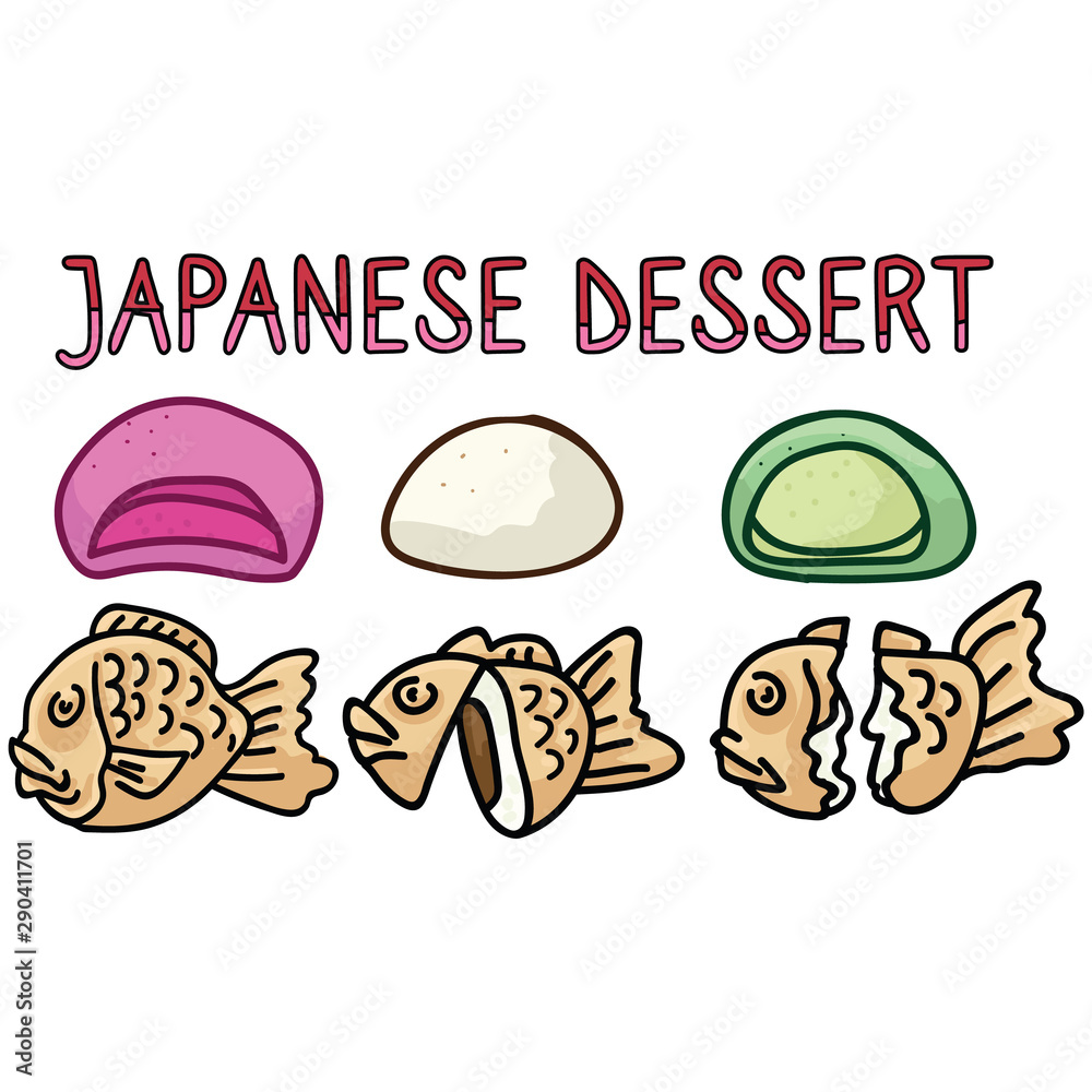 Cute Japanese Food Drawing