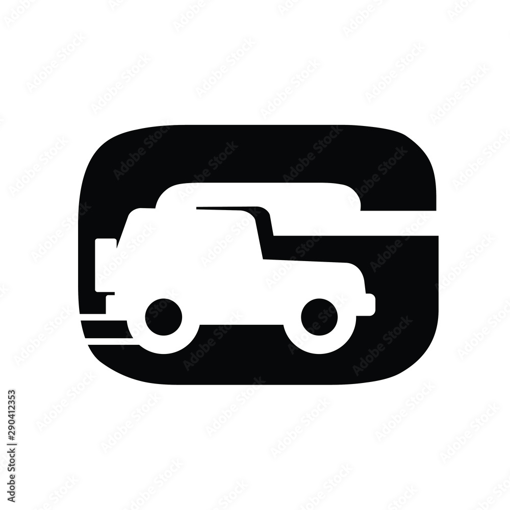 Off Road Car Logo. Letter G Symbol and Icon Vector. EPS 10. Stock ...