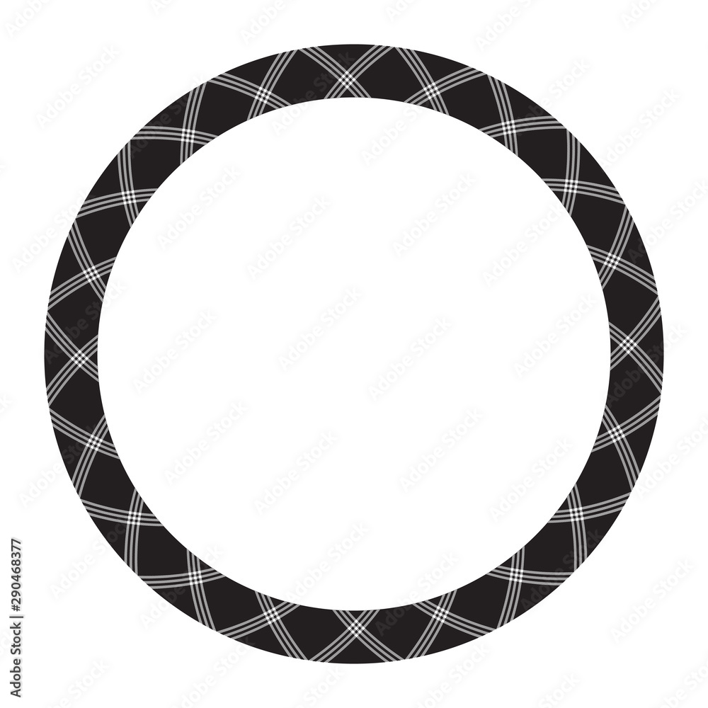 Circle borders and frames vector. Round border pattern geometric ...