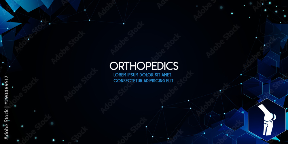 Medical orthopedic abstract background. Treatment for orthopedics ...
