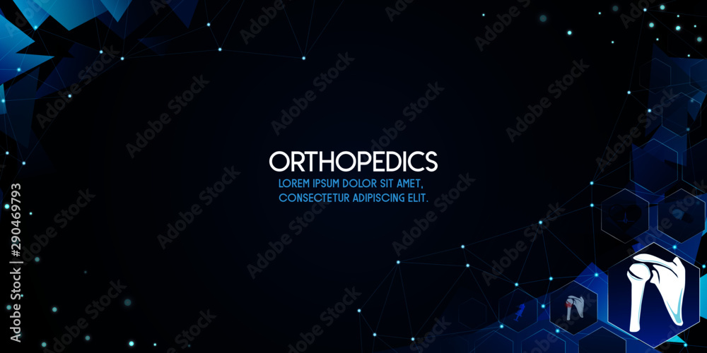 Medical orthopedic abstract background. Treatment for orthopedics ...