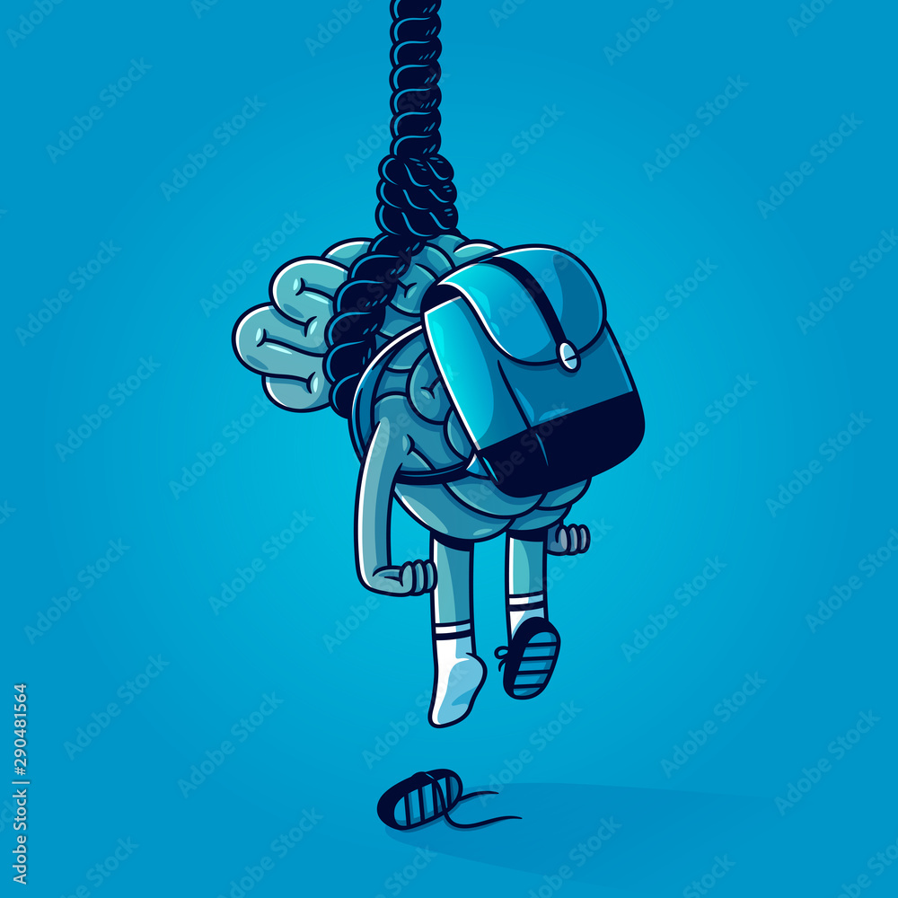 Brain fried Stock Illustration | Adobe Stock