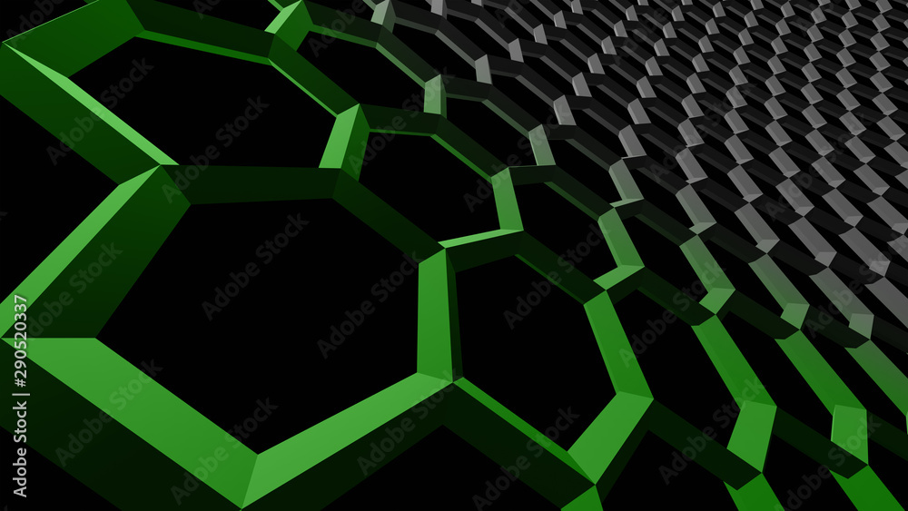 Green Hexagon Wallpaper