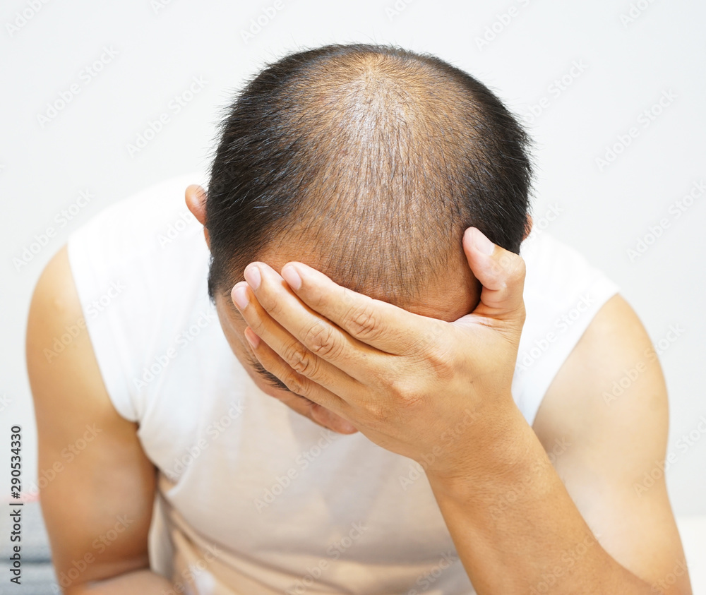 Asian men are stressed from work Anxiety in adults causes depression ...