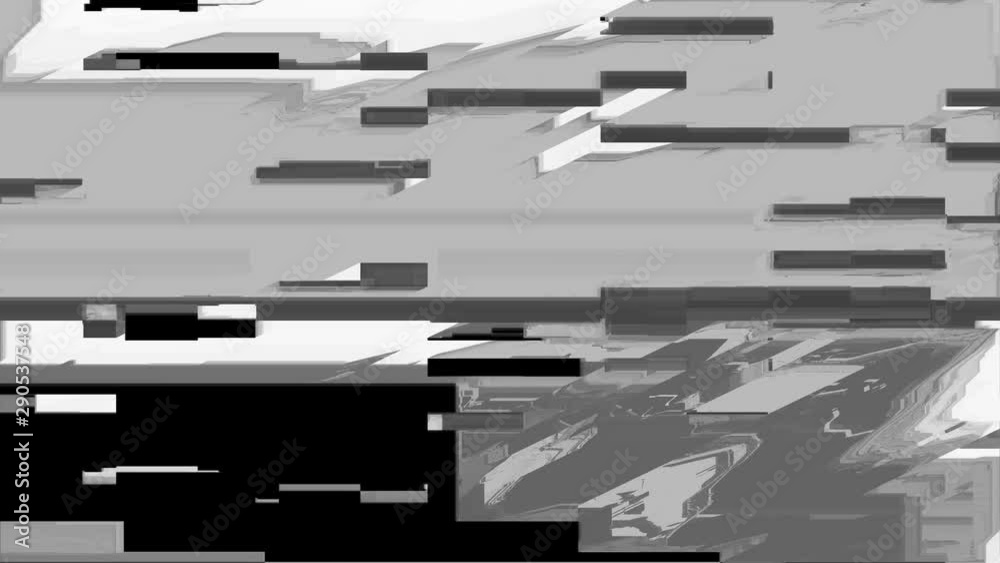 Digital glitches in light gray tones. Visual video effects stripes ...