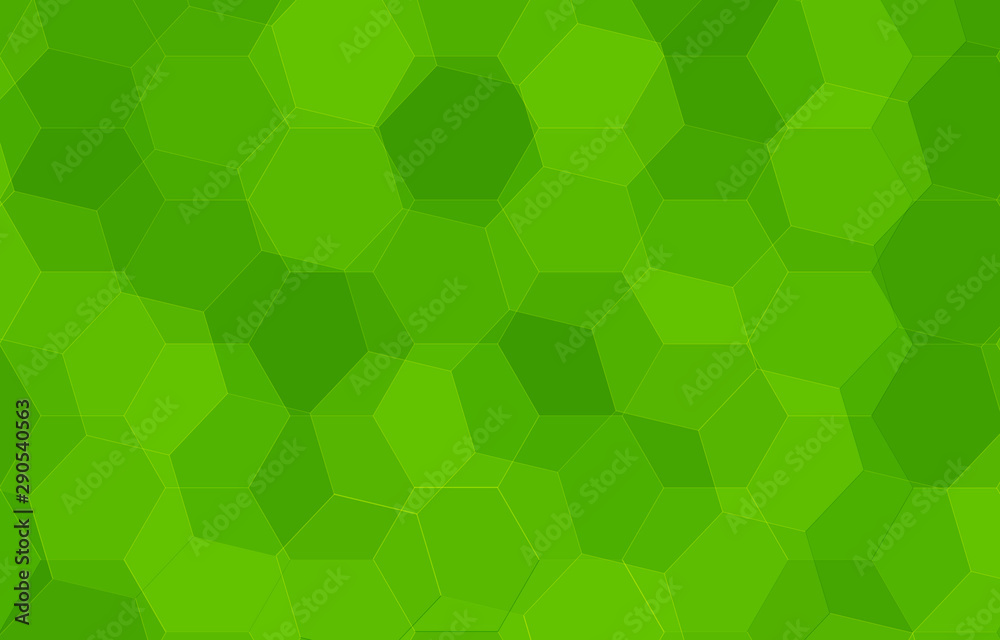 Abstract green Hexagon background. Vector banner polygon texture for ...