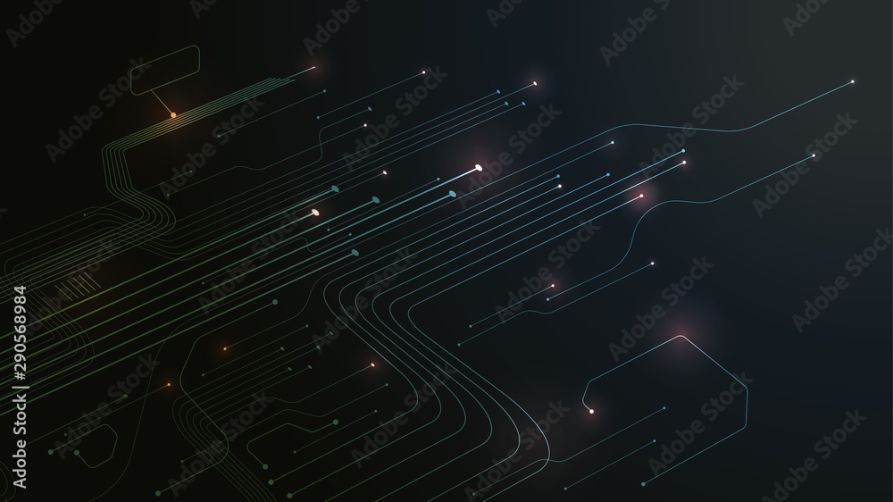 Circuit data technology abstract background Stock Vector | Adobe Stock