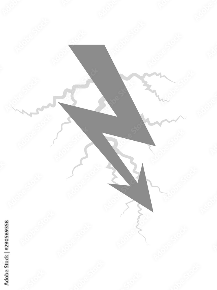 symbol elektrisch blitz strom energie starkstrom achtung vorsicht ...