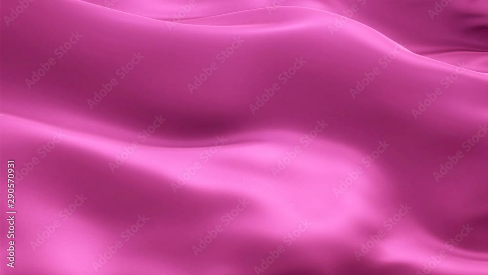 Deep pink background flag video waving in wind. Realistic Hot Pink ...