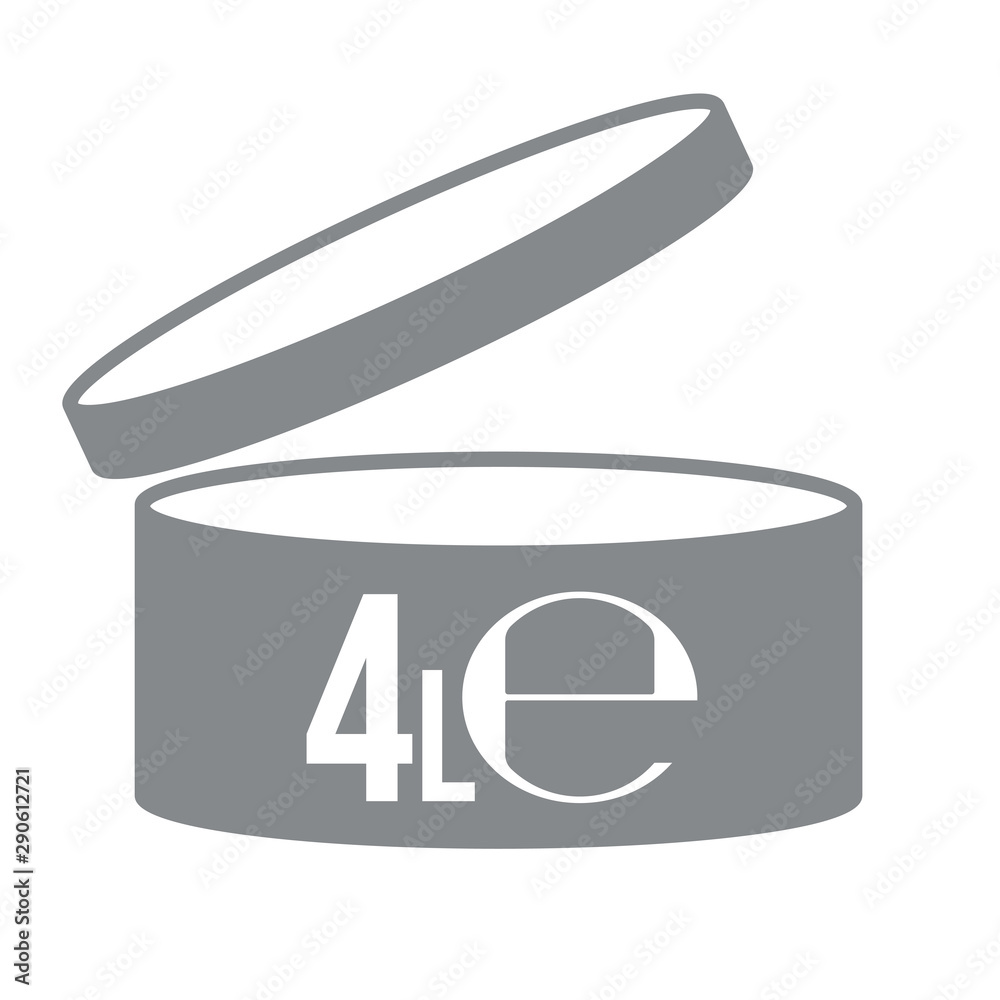 4 Liters l sign (l-mark) estimated volumes milliliters (ml) Vector ...