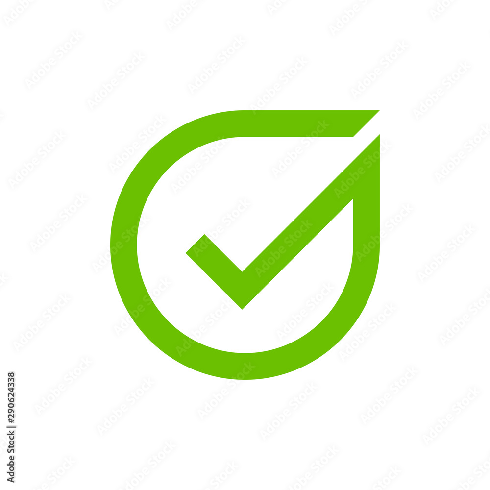 Vetor de Check mark icon. Acept sign. Agree symbol vector design. do ...