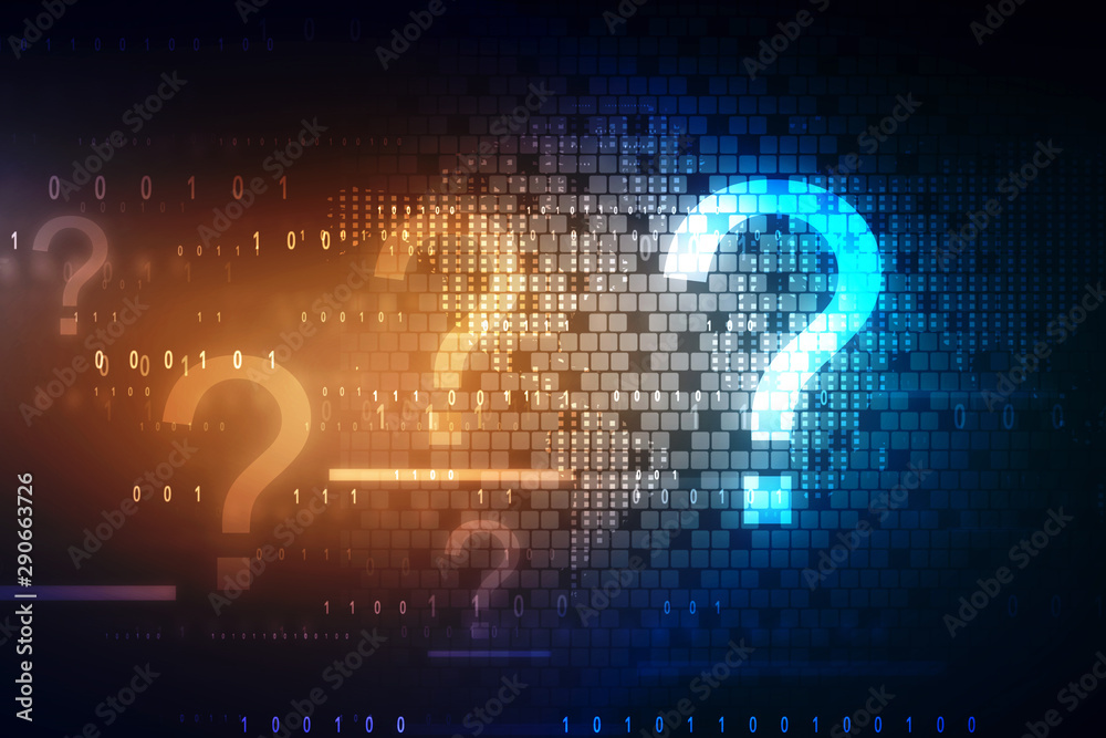 2d illustration question mark background Stock Illustration | Adobe Stock