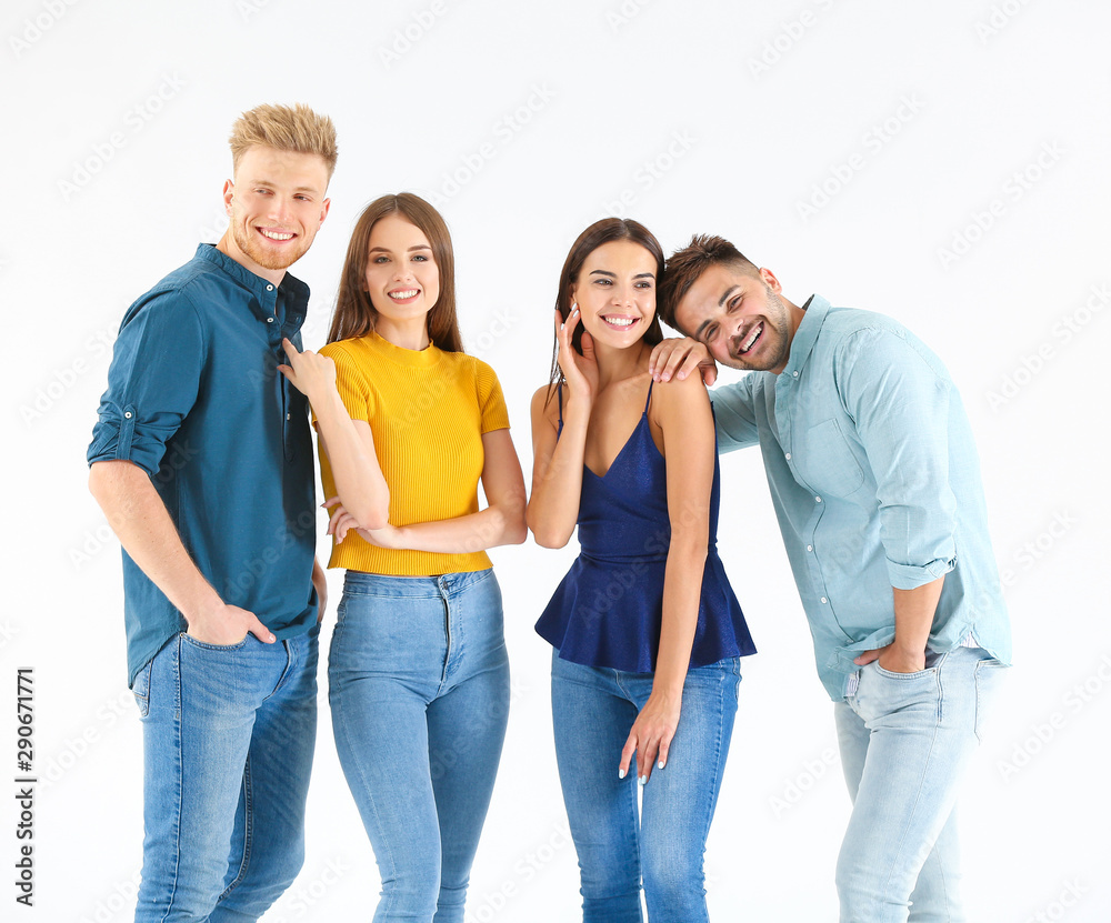 Casual People White Background