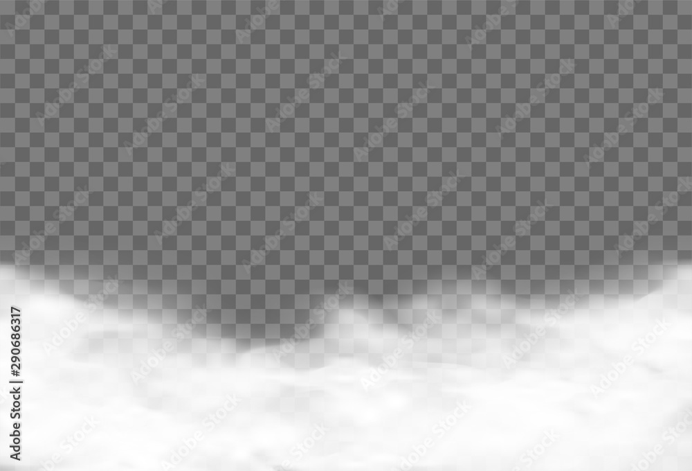 Realistic vector cloud over transparent background Stock Vector | Adobe ...
