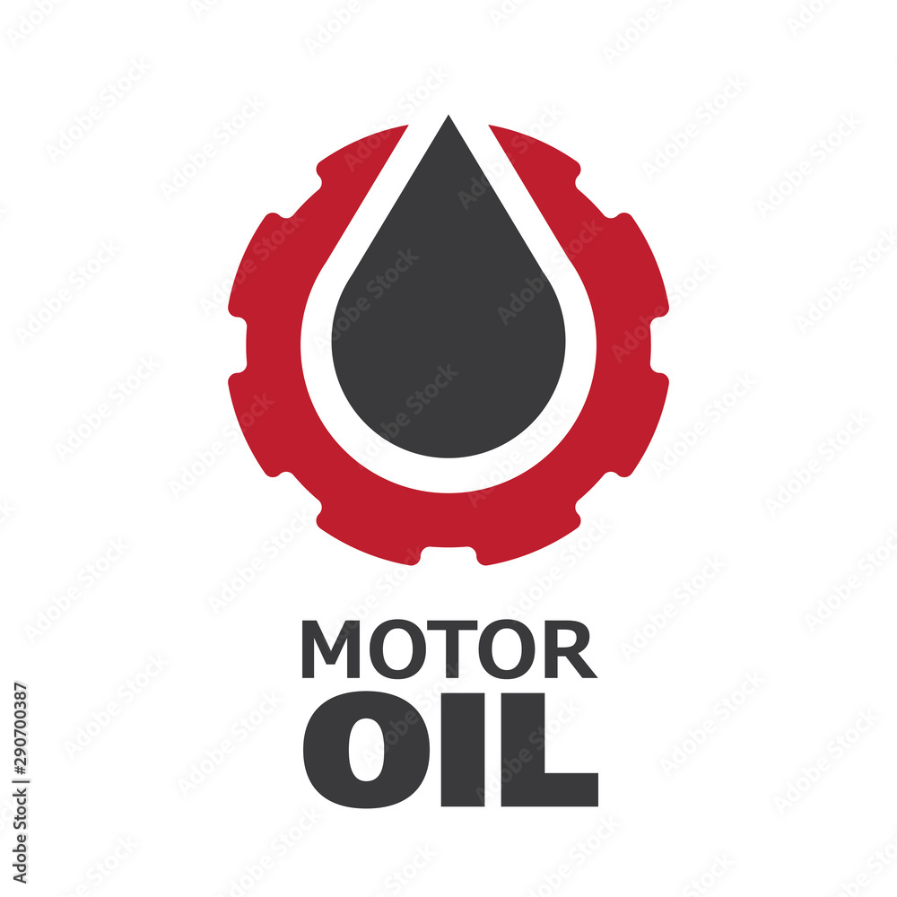 Vector logo, illustration of engine oil and fuel Stock Vector | Adobe Stock