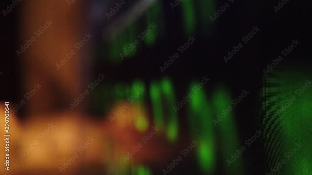 macroscopic view of binary code sequence on LCD computer screen Stock Video | Adobe Stock