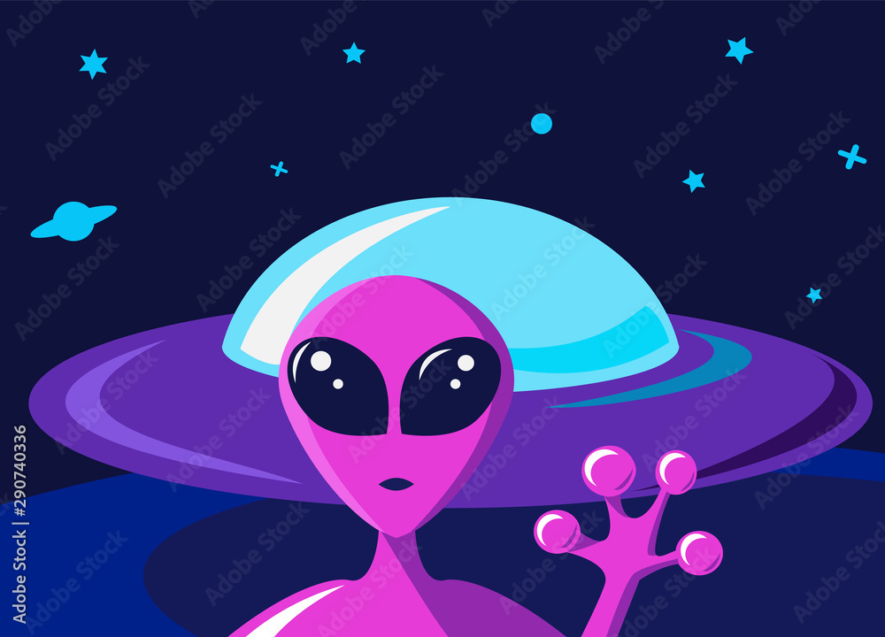 Flying Humanoid Alien