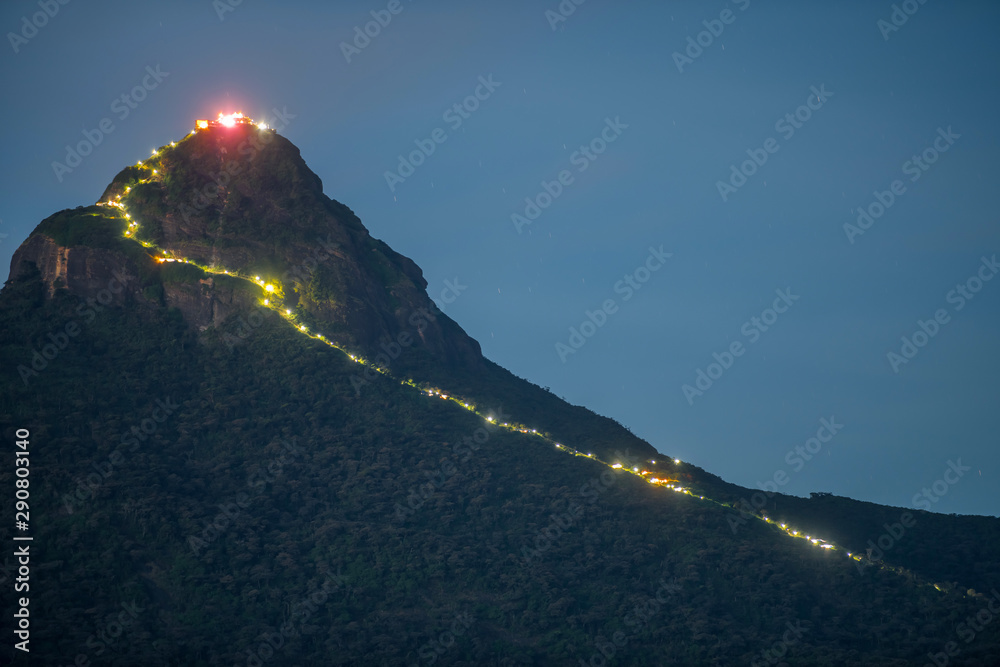 Sri Pada, Adam's peak in Sri Lanka Stock Photo | Adobe Stock