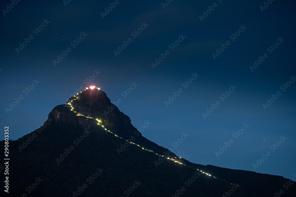 Sri Pada, Adam's peak in Sri Lanka Stock Photo | Adobe Stock