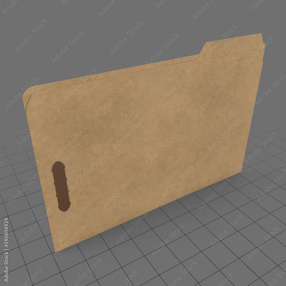 Closed legal file folder 2 Stock 3D asset | Adobe Stock