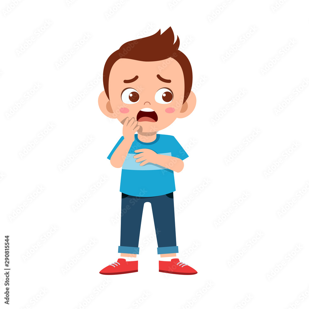 cute kid teen boy show facial expression Stock Vector | Adobe Stock