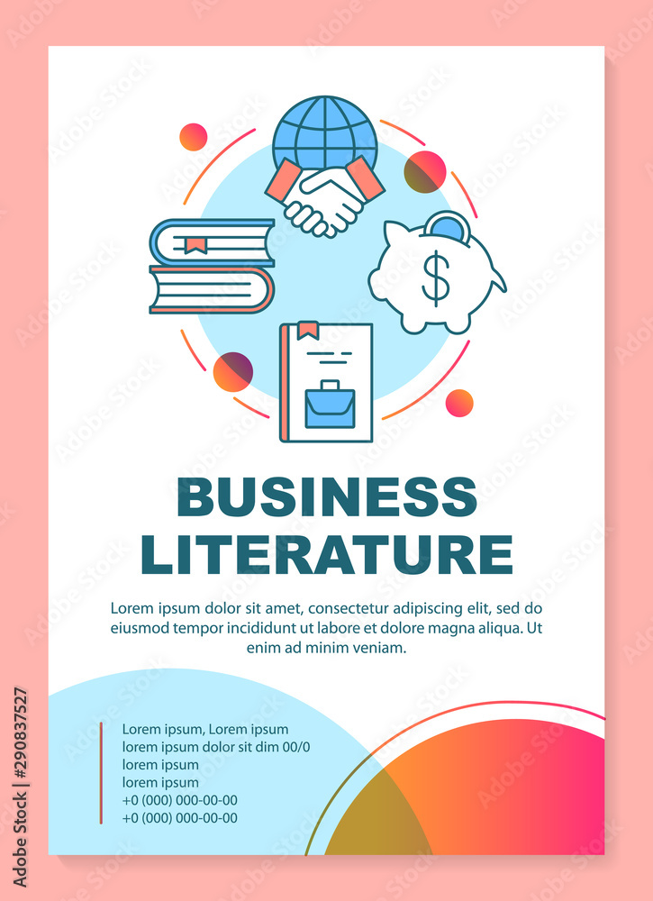 Corporate & business literature poster template layout. Banner, booklet ...