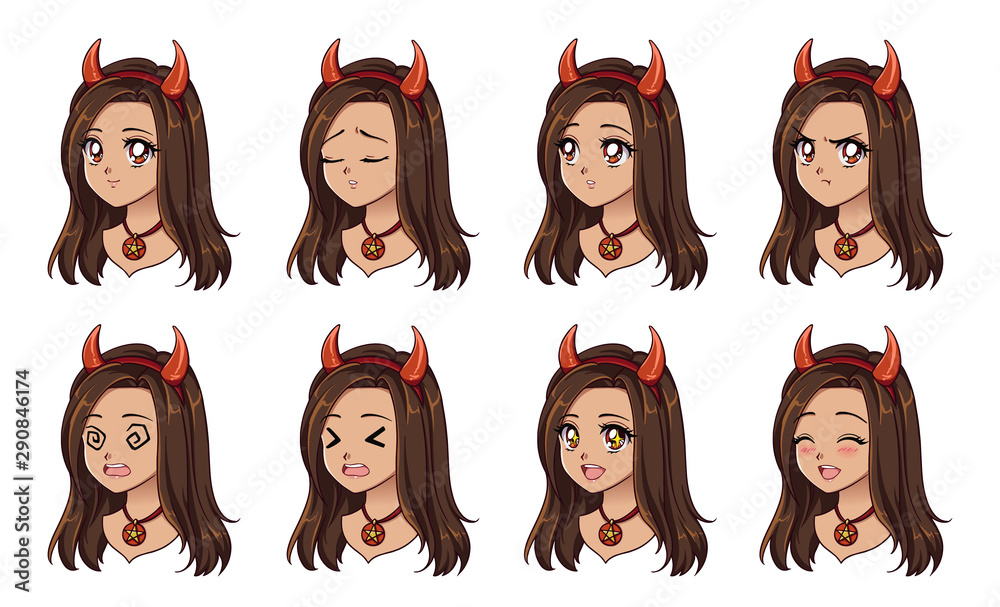 Devil Girl Face Drawings
