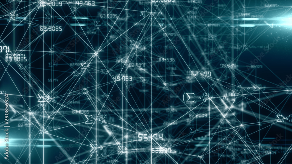 Fotografía Space time mathematical equation model of space and time ...