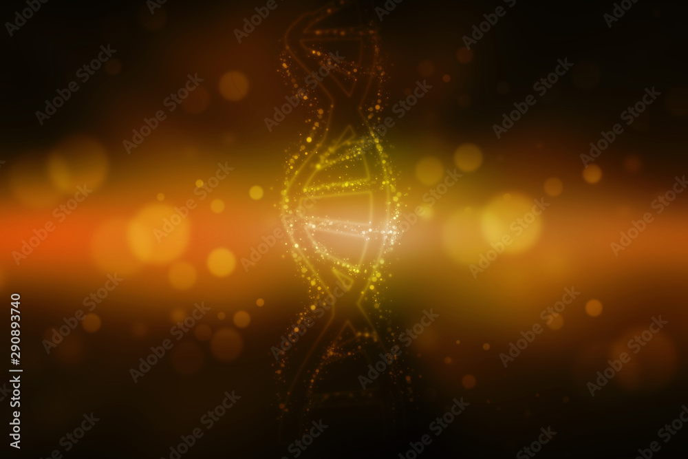 2d render of dna structure, abstract background Stock Illustration ...