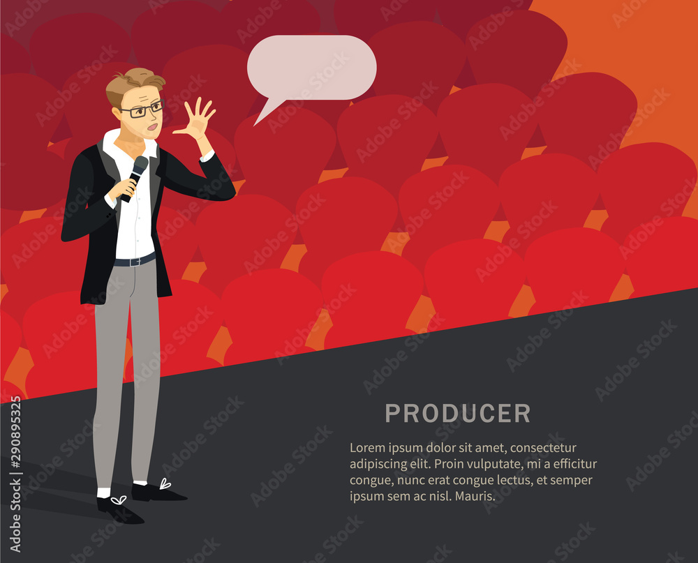 Stage Director Cartoon