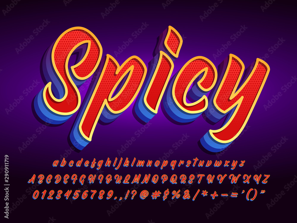 red text effect with detailed texture and hot color, hot spicy red font ...