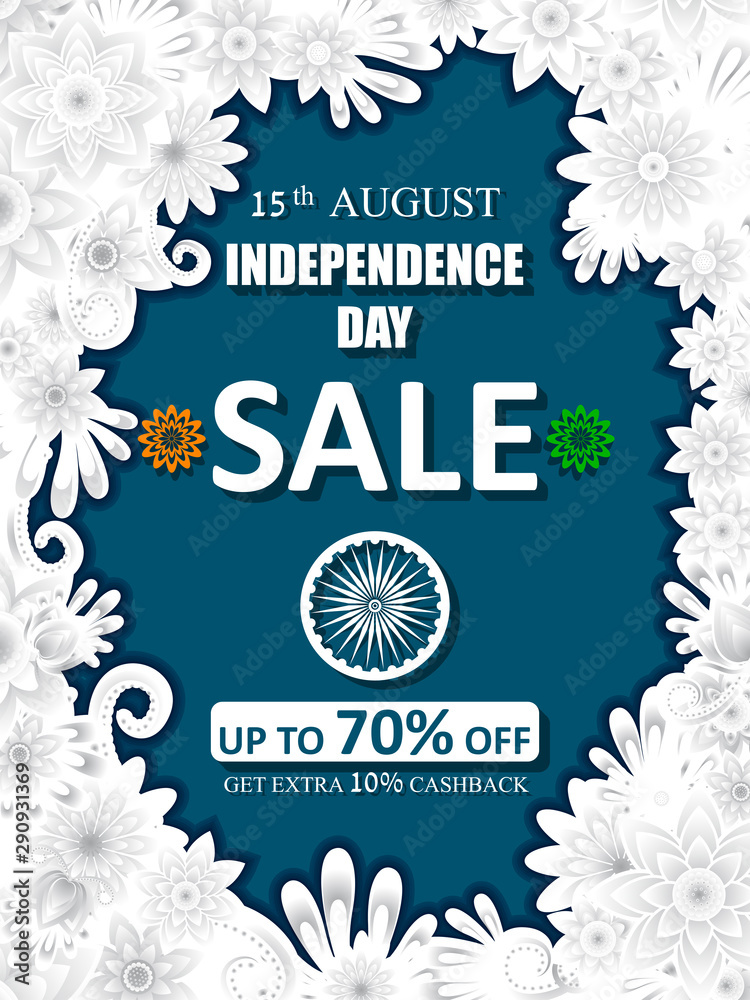 easy to edit vector illustration of Happy Independence Day of India ...